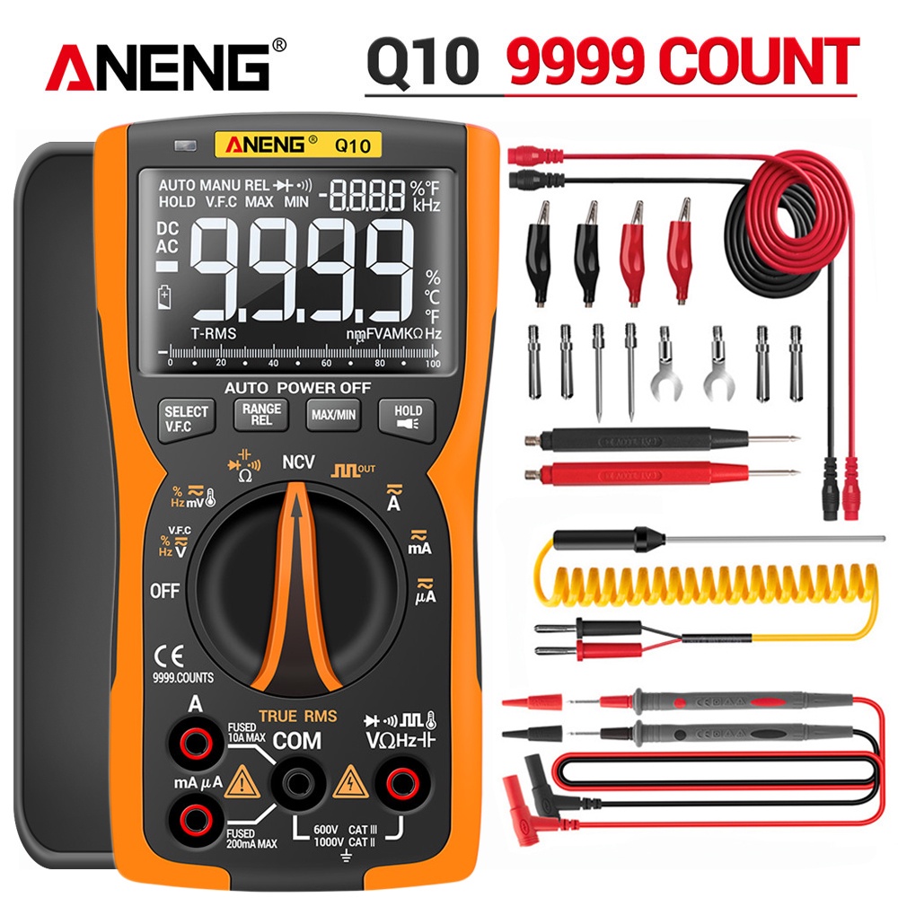 Jual ANENG Q10 Multi-function Intelligent Anti-burn Multimeter 9999 ...