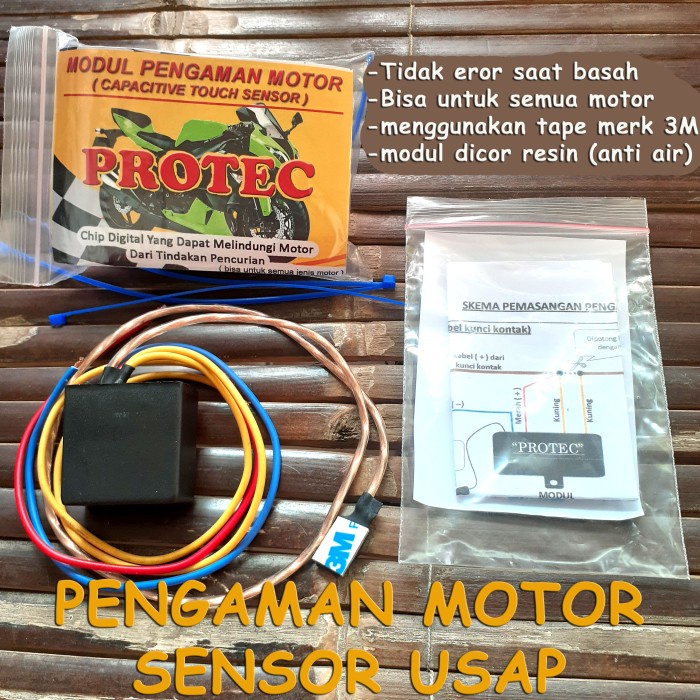Jual JAYAmart- Kunci rahasia alarm pengaman motor dengan sensor sentuh ...