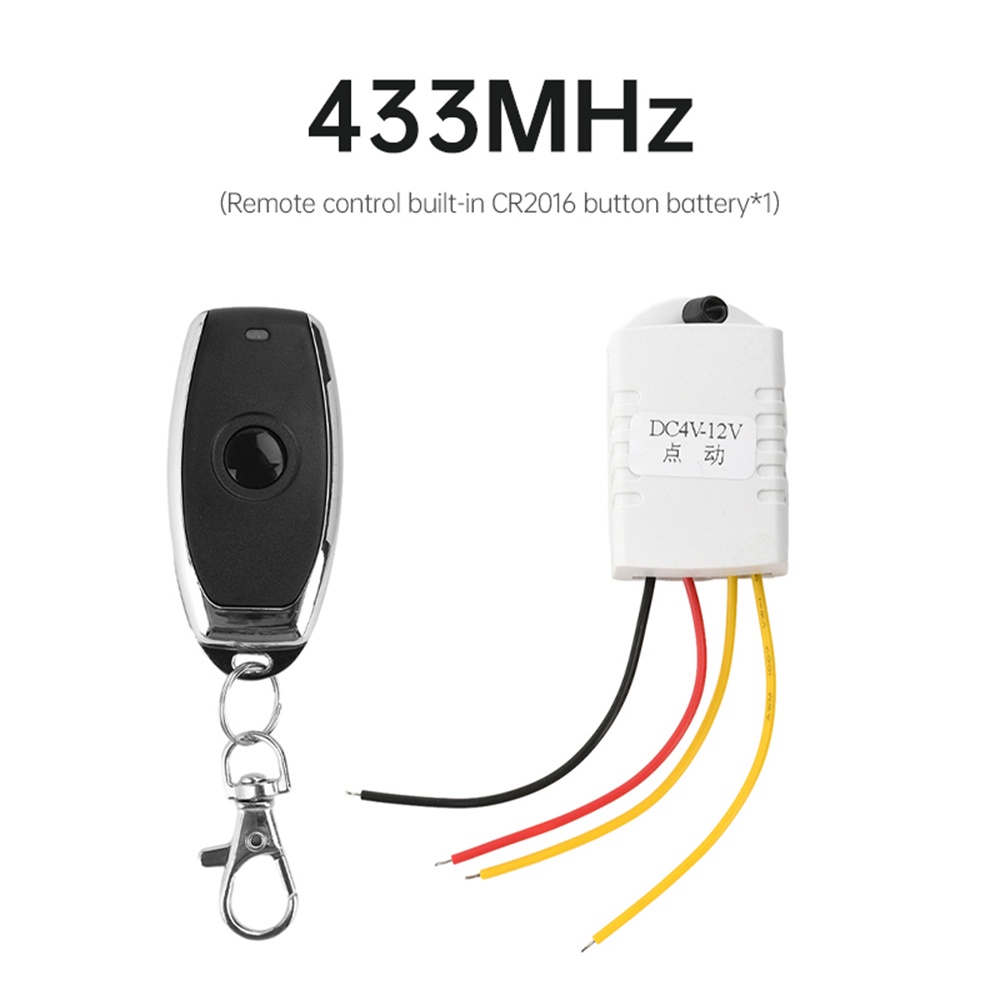 Jual DC 4-12V Wide Voltage Wireless Remote Control Switch Access ...