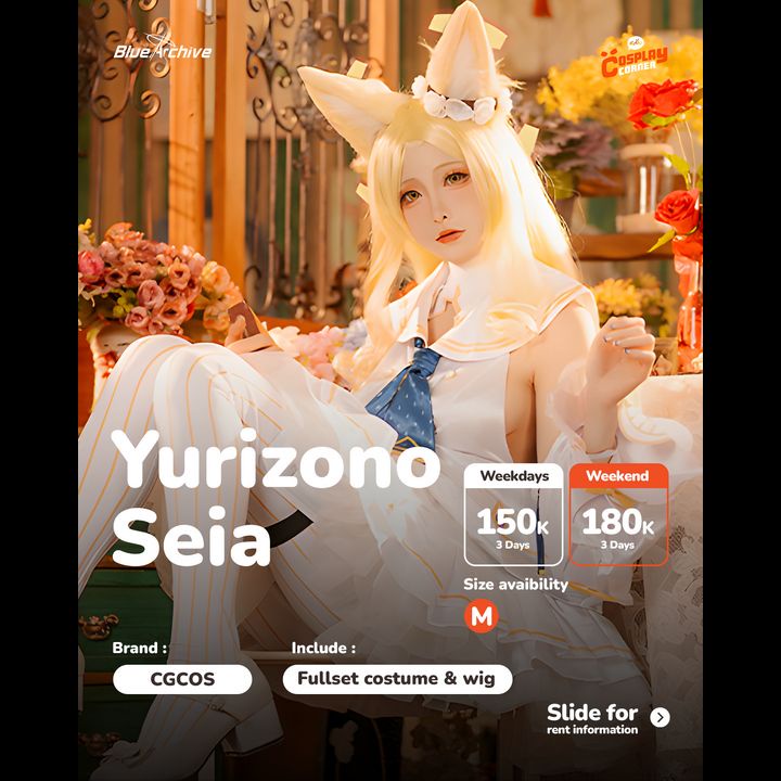 Jual [Sell] CGCOS Yurizono Seia Cosplay Costume Set - Blue Archive ...