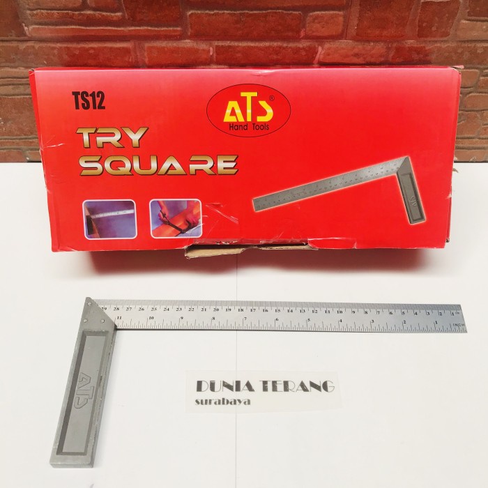 Jual Siku Tukang ATS 12in Grafir Penggaris Siku L 12 inci Mistar Siku ...