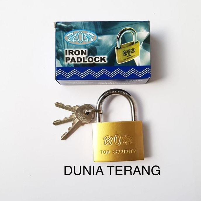 Jual Gembok Besi Cat KUNING VION 50 mm - Gembok Rumah Pagar Toko 63mm ...