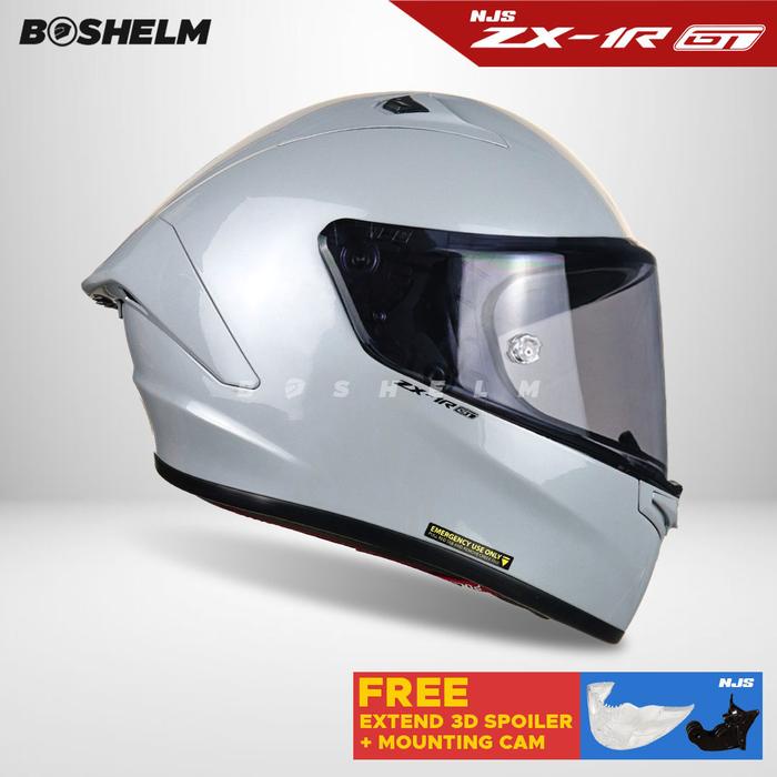 Jual JAYAmart- Helm NJS ZX-1R GT SOLID Helm Full Face SNI | Shopee Indonesia