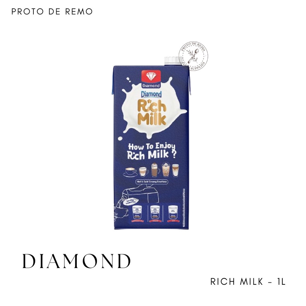 Jual Diamond R*ch Rich Milk Creamy UHT - 1L | Shopee Indonesia