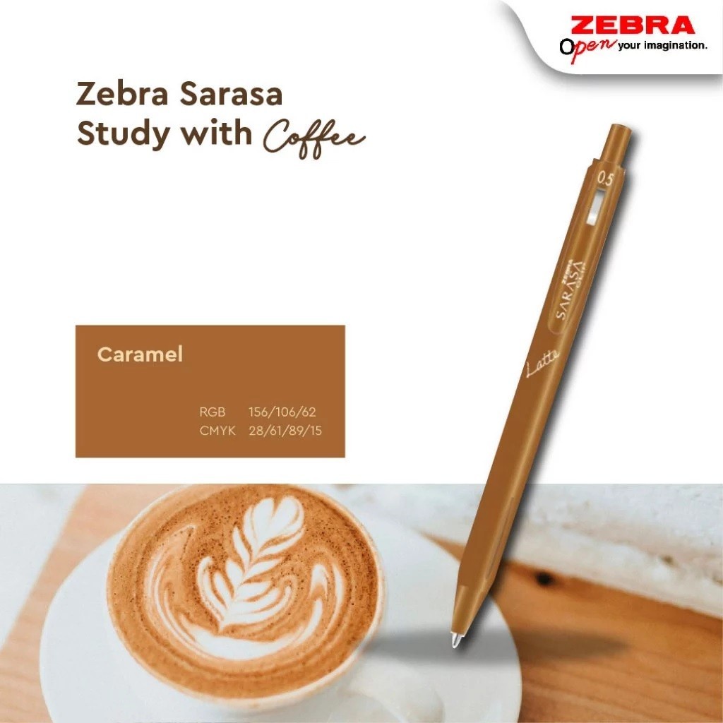Jual ZEBRA Sarasa Vintage 0.5mm Coffee Series Gel Pen SATUAN - Pulpen ...