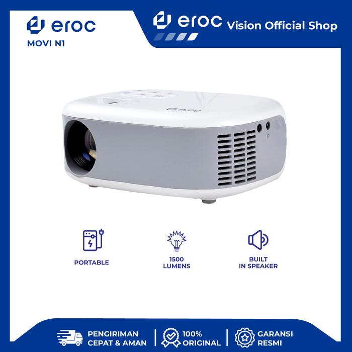 Jual Project - EROC Projector -Built in Speaker - LCD Display - Model MOVI N1 led projector ...