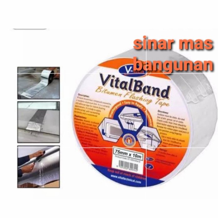 Jual PREMIUM Vitalband bitumen flashban,Lem talang ,lem tambal talang ...