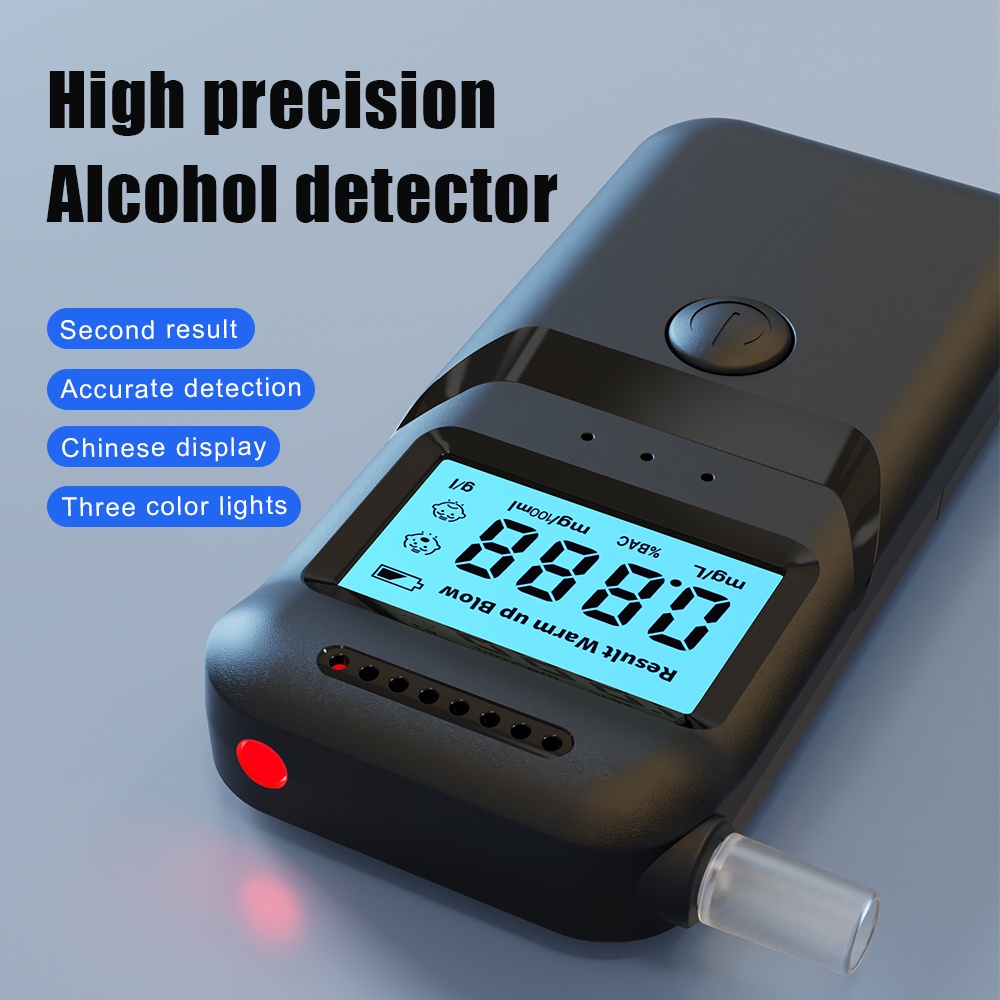 Jual Portable Alcohol Tester with LED Screen Display Alcoholmeter ...
