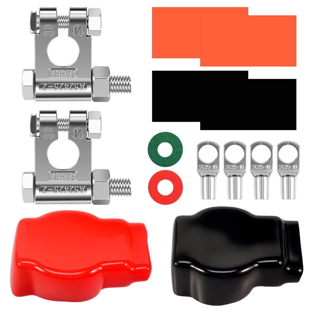 Jual Battery Terminal Connector Kit Multipurpose Positive Negative ...