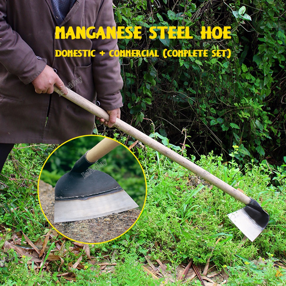 Jual garden hoe garden tool hoe manganese steel hoe for gardening weed ...