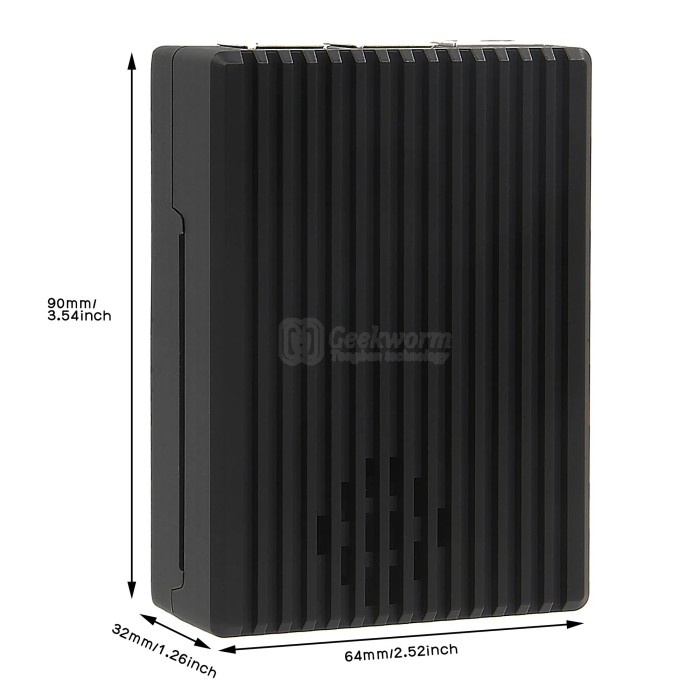 Jual Geekworm P575 : Raspberry Pi 5 Metal Heatsink Case (With Cooling ...