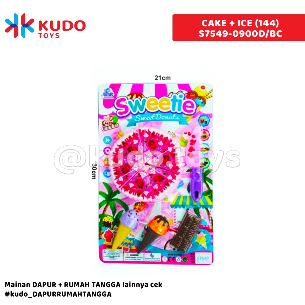 Jual Kudo Toys - Mainan Anak CAKE + ICE (144) S7549-0900D/BC | Shopee ...