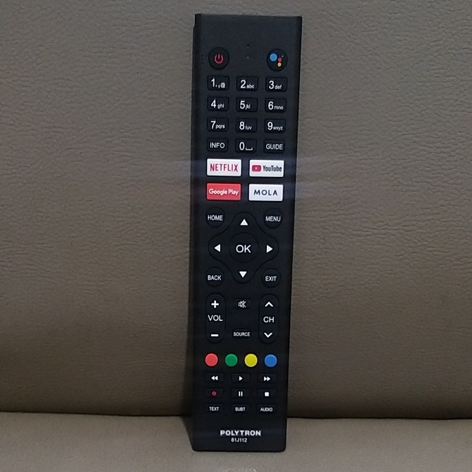 Jual REMOTE/REMOT TV LED POLYTRON SMART ANDROID TV 81j112 (BISA VOICE NOTE) | Shopee Indonesia