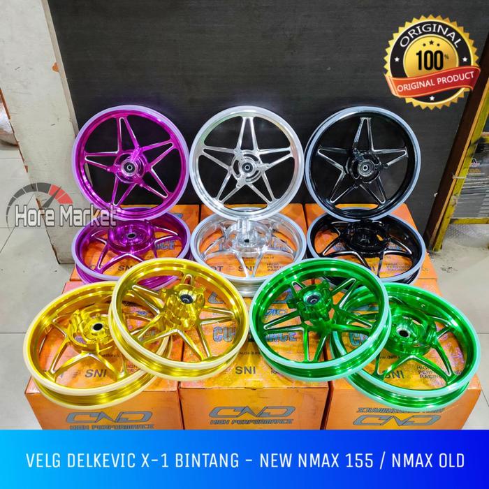 Jual VELG DELKEVIC X1 BINTANG NEW NMAX 155 / NMAX OLD RING 14 185 x 215 ...