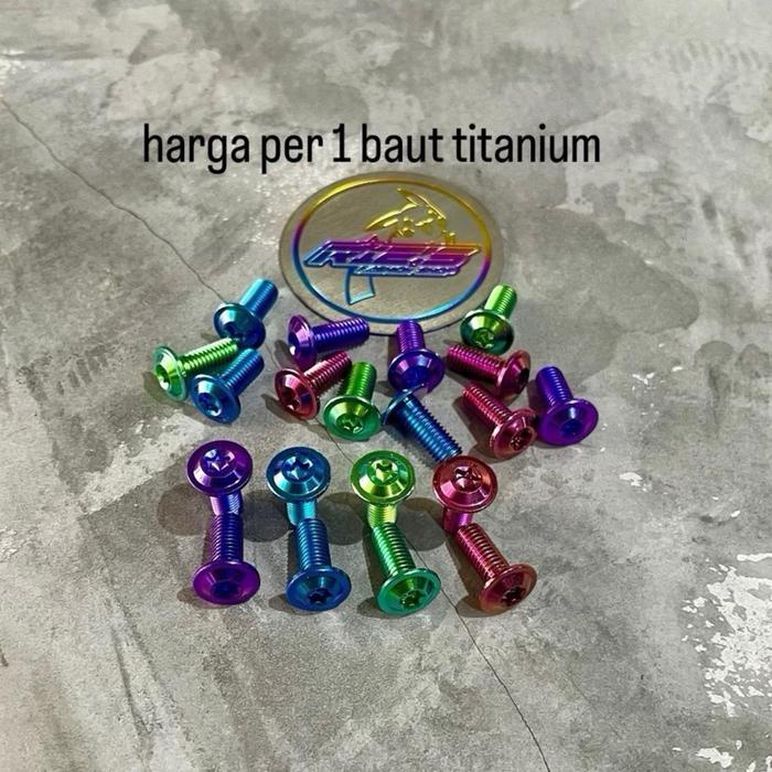 Jual BAUT DISC CAKRAM TITANIUM M8x20MM DAN M8x25MM ORIGINAL VIETNAM ...