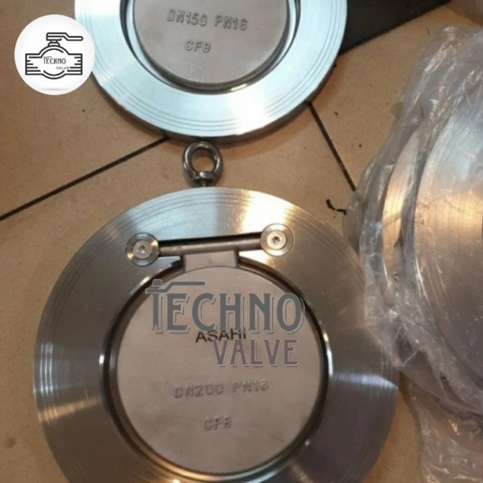 Jual (Expert) WAFER CHECK VALVE ASAHI SINGLE DOOR STAINLESS STEEL SS304 ...
