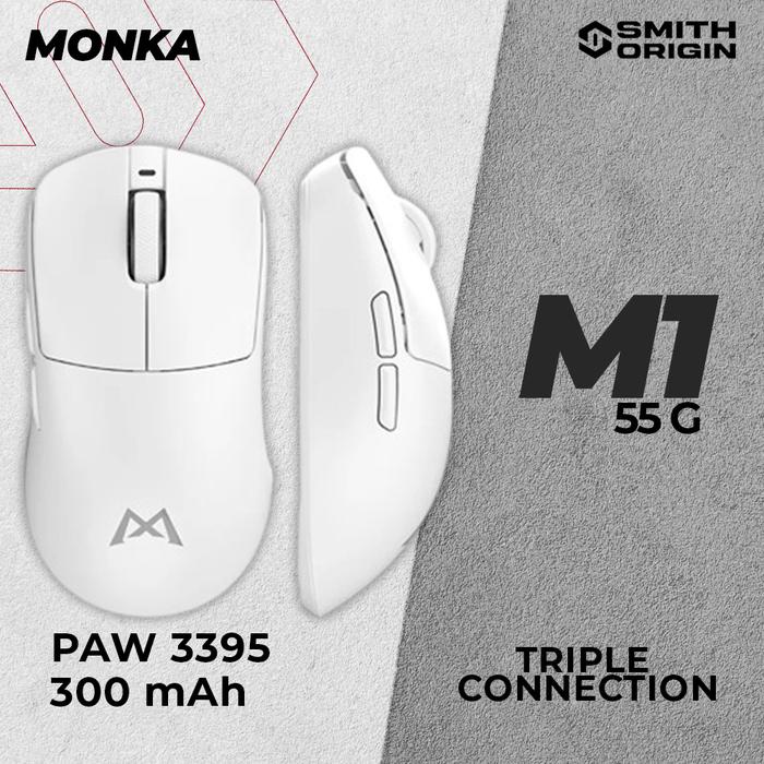 Jual MONKA M1 Wireless 1khz 55g Gaming Mouse | Shopee Indonesia