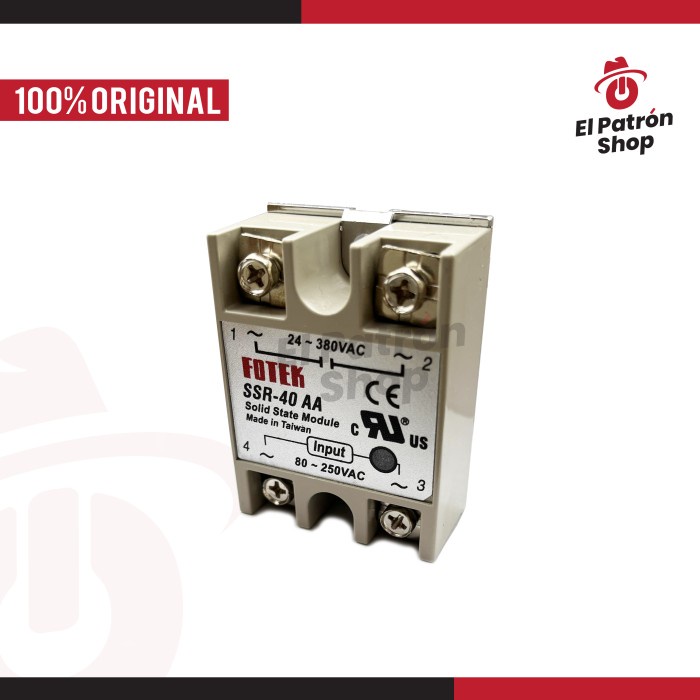 Jual FOTEK SOLID STATE RELAY SSR-40AA FOTEK 40 AA AC TO AC | Shopee Indonesia