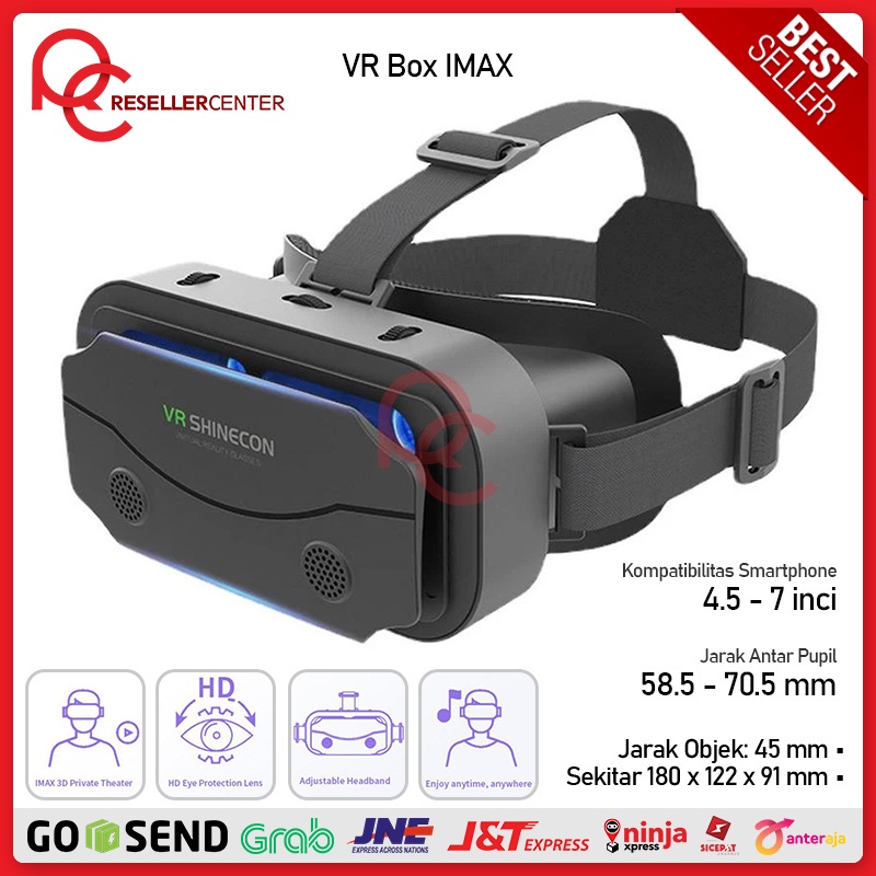 Jual TerLengkapDong- [VR BOX IMAX] Shinecon VR Box IMAX Giant Screen Virtual Reality Glasses ...