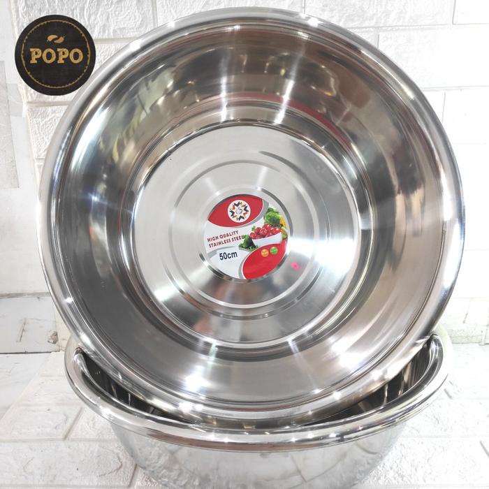 Jual Baskom Korea Stainless Besar Mega Jumbo Mixing Bowl Adonan Makanan ...