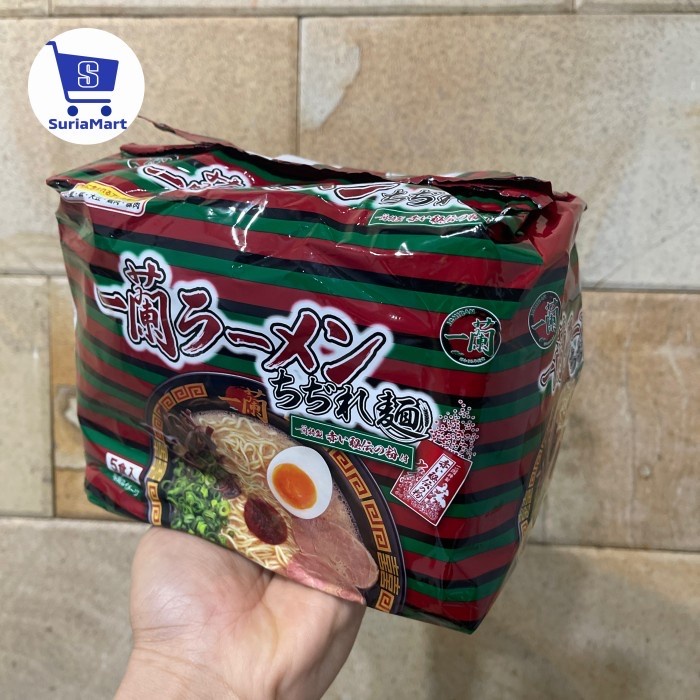 Jual Ichiran Curly Ramen Pork Per Box isi 5 Asli Japan 100% | Shopee ...