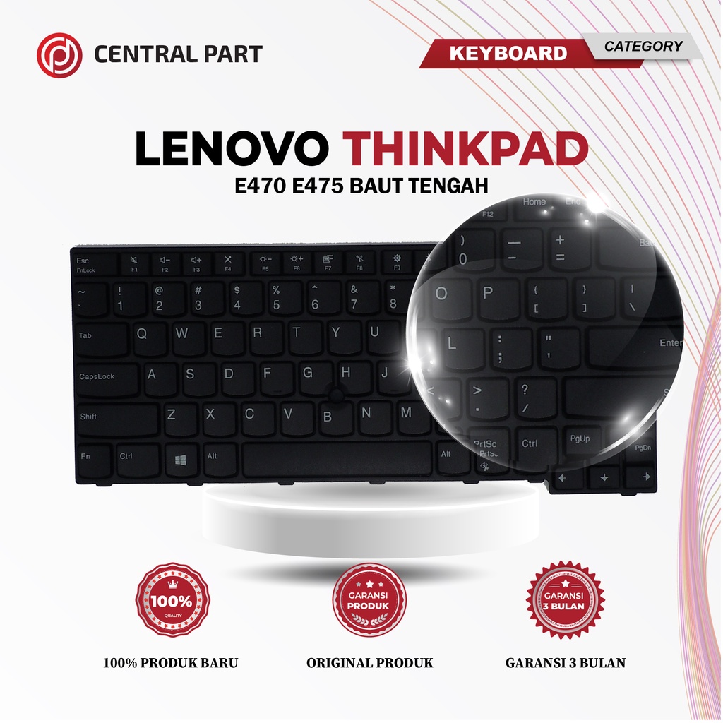 Jual Keyboard Lenovo Thinkpad e470 e475 BAUT TENGAH | Shopee Indonesia