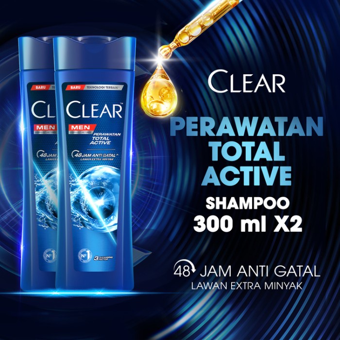 Jual Flash- Clear Men Shampoo Anti Ketombe Complete Soft Care 300Ml - Twin Pack | Shopee Indonesia