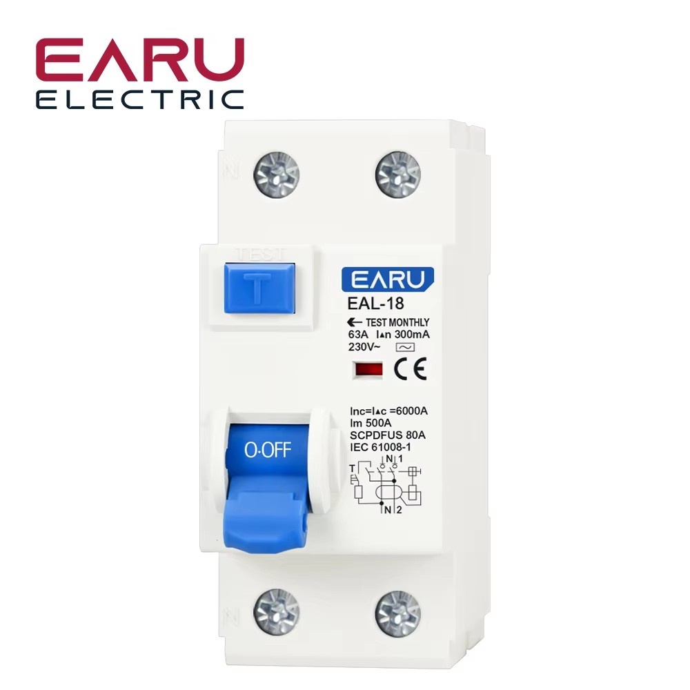 Jual 2P 4P A Type 10Ma 30Ma 100Ma 300Ma Ac 230V 400V Rcd Rccb Rcbo Elcb ...