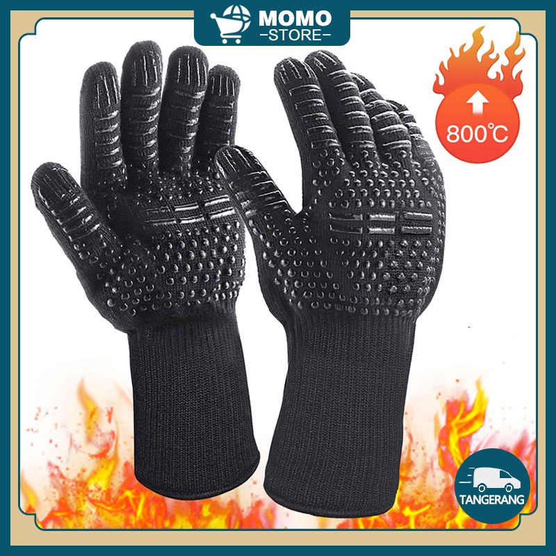 Jual 1 PASANG800 SARUNG TANGAN TAHAN PANAS OVEN MEMASAK / HOT MITT BBQ ...