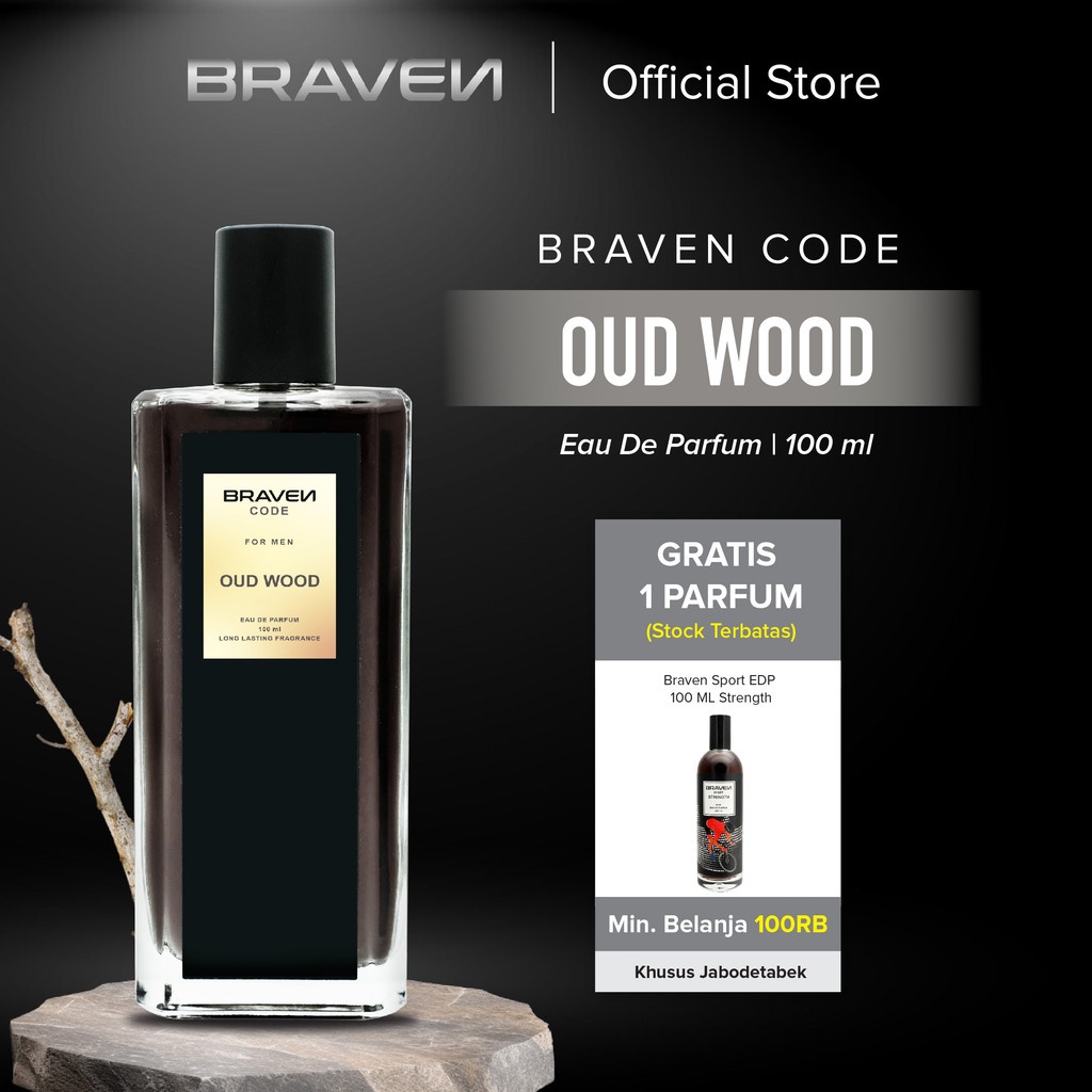 Jual Braven Code Eau De Parfum Oud Wood 100ml - Parfum Pria Terlaris ...