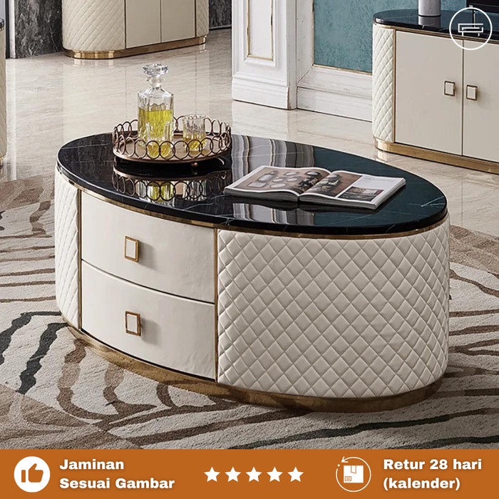 Jual Coffee Table Meja Tamu Modern Mewah - Meja Kopi Stainless dan ...