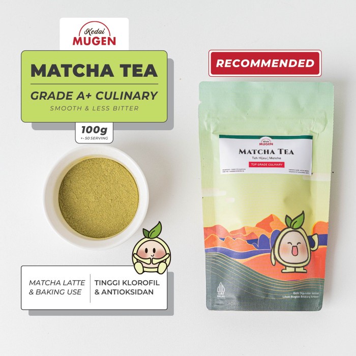 Jual Teh Matcha Jepang/Pure Japanese Matcha Tea Culinary Kedai Mugen ...