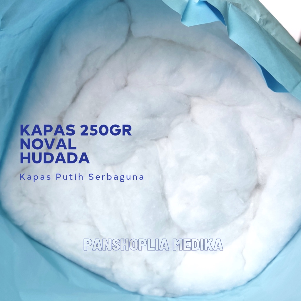 Jual NOVAL HUSADA PREMIUM KAPAS 250GR L KAPAS PUTIH PEMBALUT 250 GR ...