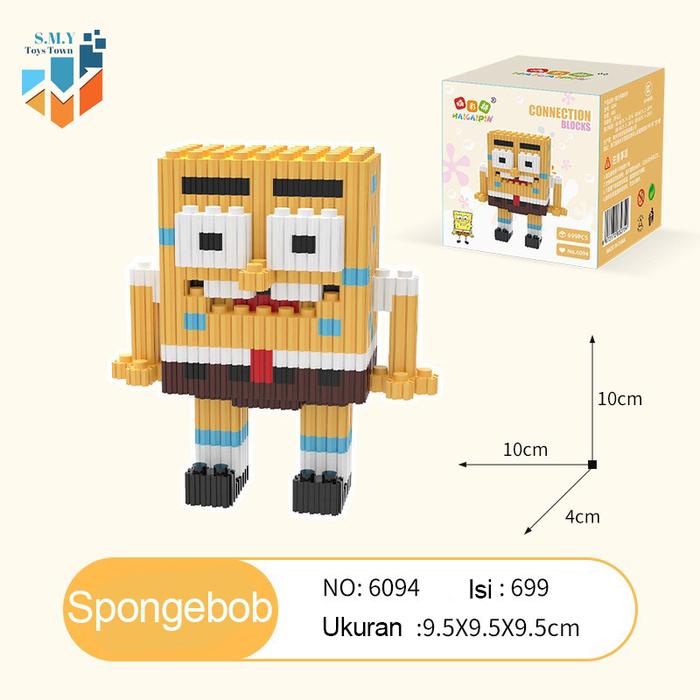 Jual ID NANO BLOCKS SPONGEBOB AND FRIENDS 3D MODEL, MAINAN BLOK SUSUN ...