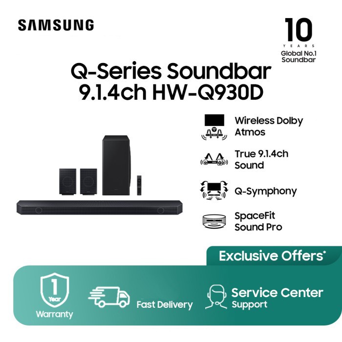 Jual Samsung HW-Q930D/XD Soundbar True 9.1.4Ch Wireless Dolby Atmos ...