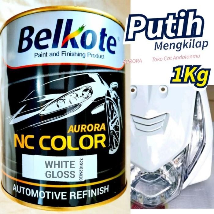 Jual Cat Putih 1Kilo Belkote White Gloss Cet 1Kg 1Liter Belkot Cat Duco ...