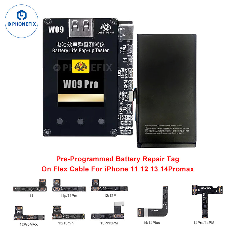 Jual OSS W09 Pro V3 Pre-Programmed Battery Tag-on Cable For iPhone 11 ...