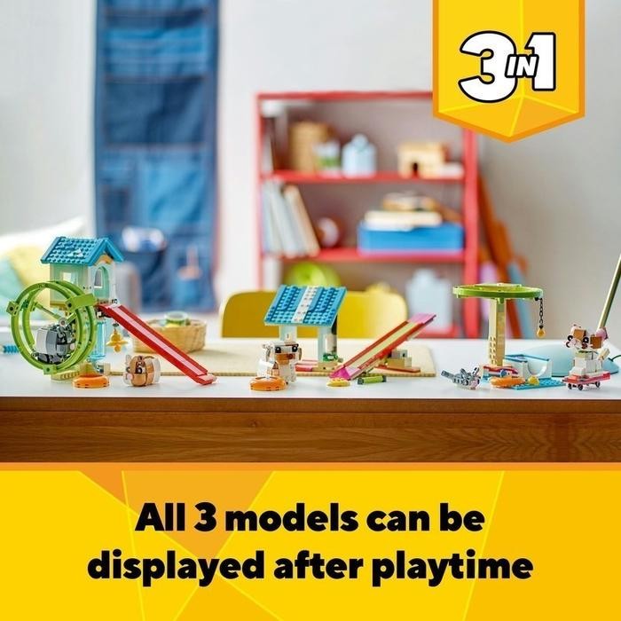 Jual BARU LEGO CREATOR 31155 HAMSTER WHEEL 3IN1 ANIMAL TOY SET (416 ...