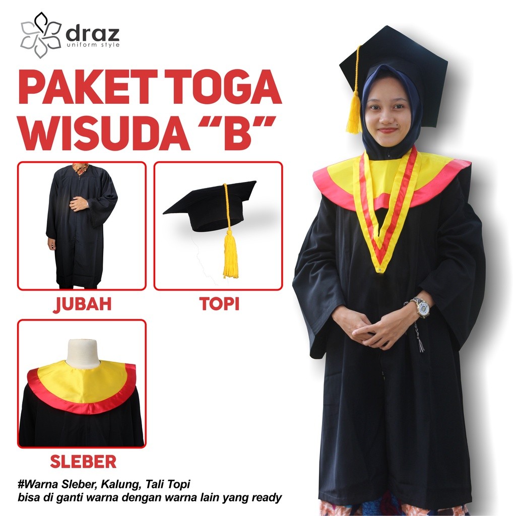 Jual New Tokodraz - Paket Toga Wisuda Dewasa Laki-Laki Perempuan ...