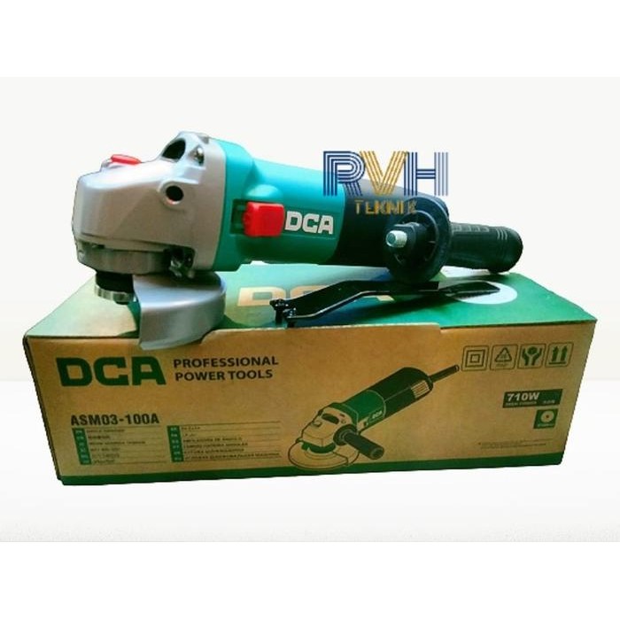 Jual Mesin Gerinda Tangan 4Inch Angle Grinder 4" DCA ASM03-100A ASM 03 ...