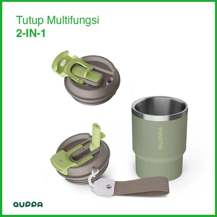 Jual Quppa QCup Tumbler Stainless Steel Kopi Multifungsi dengan ...