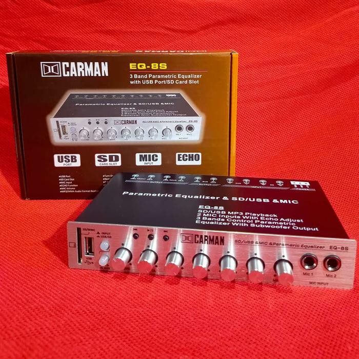 Jual Equalizer Parametric / Pre-Amp Audio Mobil Carman EQ-8S -Dinasti ...