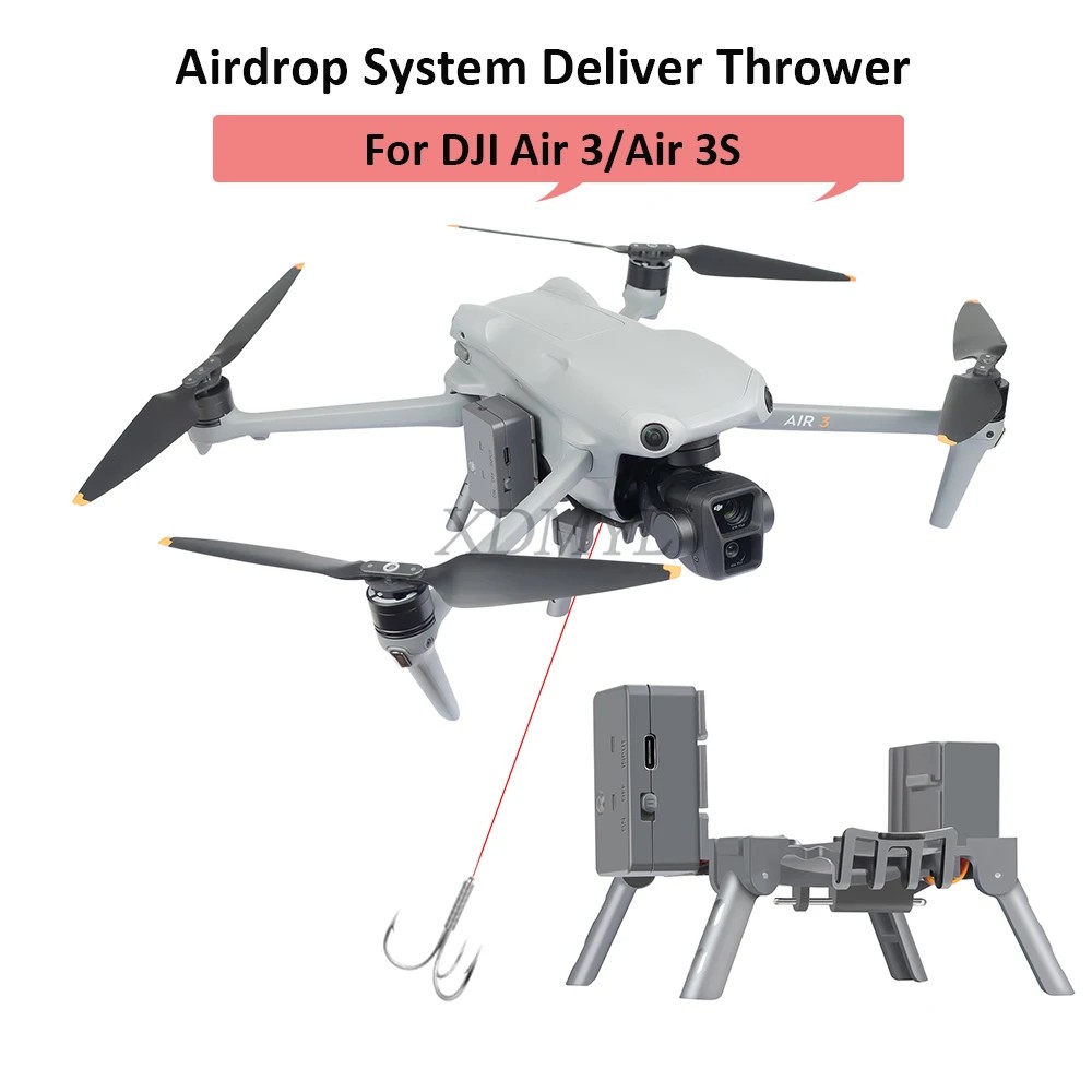 Jual Aerial Airdrop System Deliver Thrower For DJI Air 3/Air 3S Fishing ...