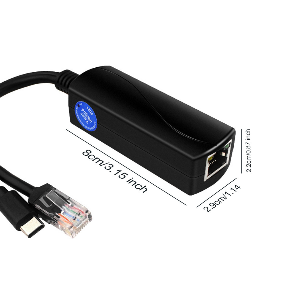 Jual Type C Poe Splitter 5V/4A Ieee802.3Af/At Compliant Poe Splitter ...