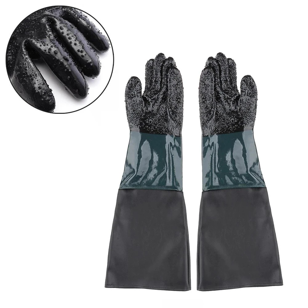 Jual 1Pc Sandblasting Gloves Work Gloves For Sandblaster Sand Blast ...