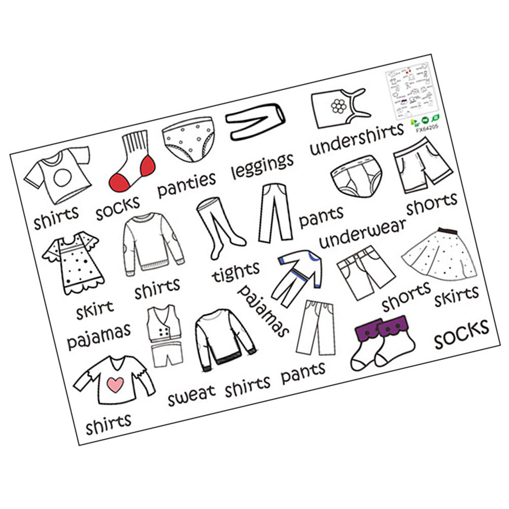 Jual Wardrobe Label Stickers Dresser Classification Labels Clothes Sort ...