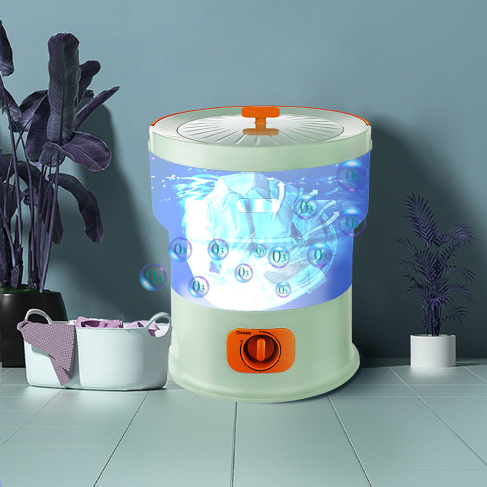 Jual 2 in 1 Folding Portable Mini Turbo Washing Machine 9L Ultrasonic Washer | Shopee Indonesia