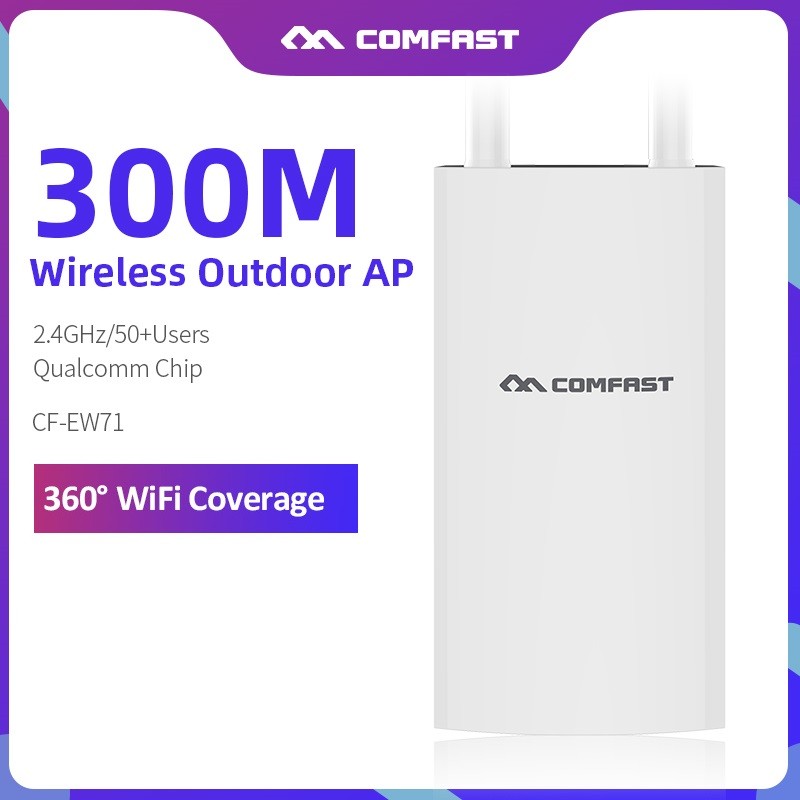 Jual BEST SELLER Comfast CF-EW71 2.4GHz Outdoor AP 300Mbps High Power ...