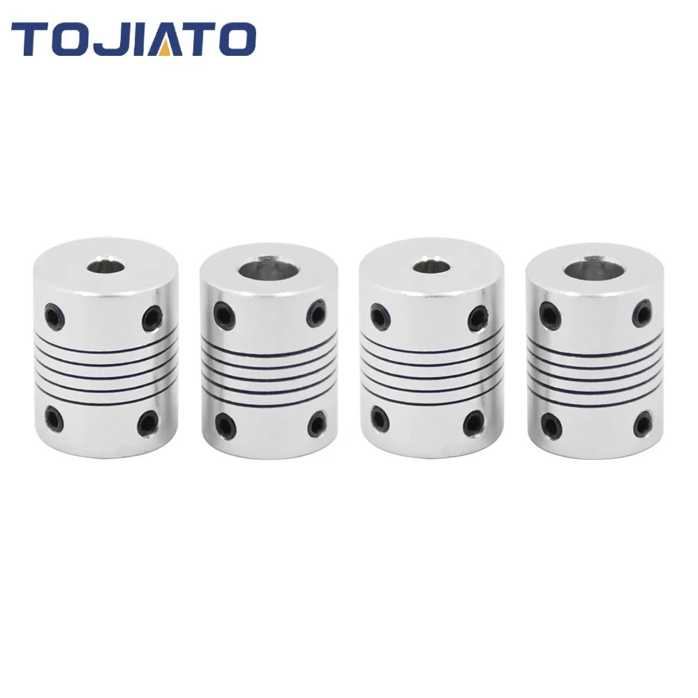 Jual 1Pcs Flexible Couplings 5/6/6.35/8/10Mm For Nema 17 Stepper Motors ...