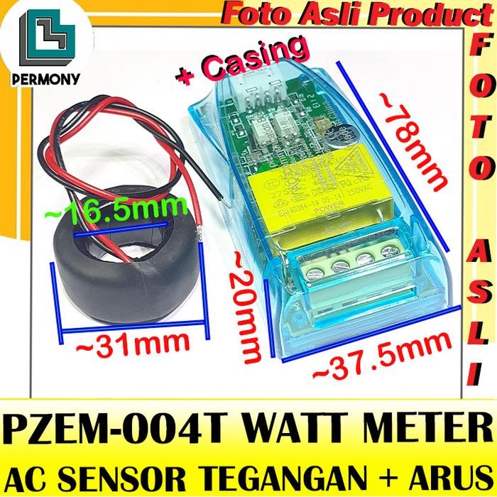 Jual Tronik- Pzem-004T Watt Meter Sensor Ac Current Voltage Pzem004T Energy Pzem00 | Shopee ...